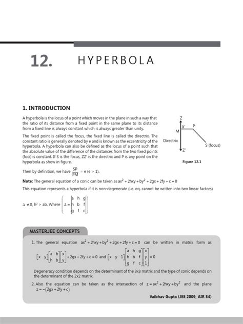 11 Hyperbola Theory Pdf Differential Geometry Geometric Shapes