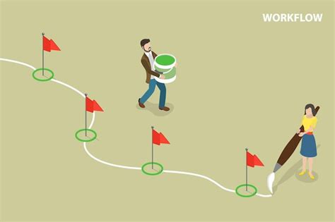 Premium Vector 3d Isometric Flat Vector Conceptual Illustration Of Workflow