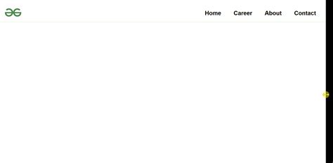 Navigation Bar Using Javascript Geeksforgeeks
