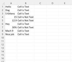 Vba How To Use Istext To Check If Cell Is Text