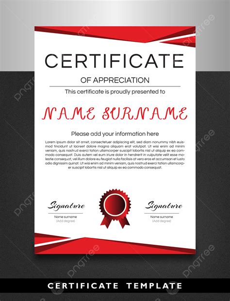 ใบรับรองการออกแบบเทมเพลตการขอบคุณเล่มที่ 64 เวกเตอร์ เทมเพลตดาวน์โหลดฟรีบน Pngtree