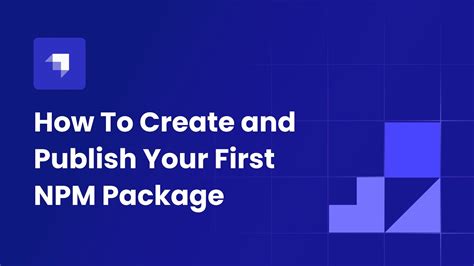 How To Create And Publish Your First Npm Package Youtube