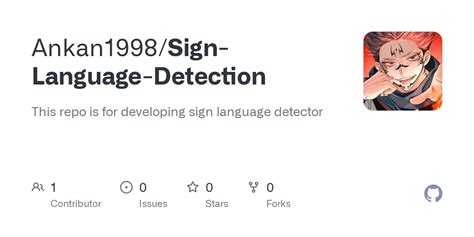 Github Ankan1998 Sign Language Detection This Repo Is For Developing Sign Language Detector