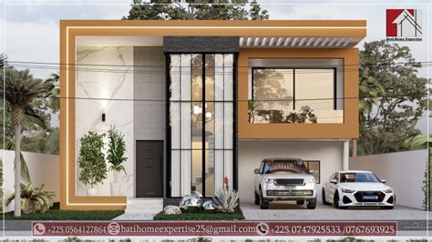 Ravis De Vous Presentez Ce Projet Qui Est Un Duplex Moderne De Type F06 Sur Un Terrain De 300m²
