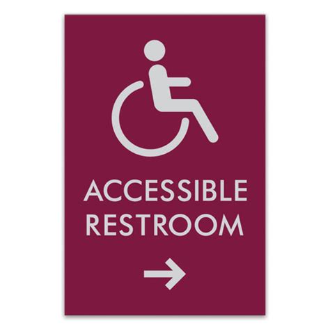 Essential Ada Accessible Directional Sign 6 X 9