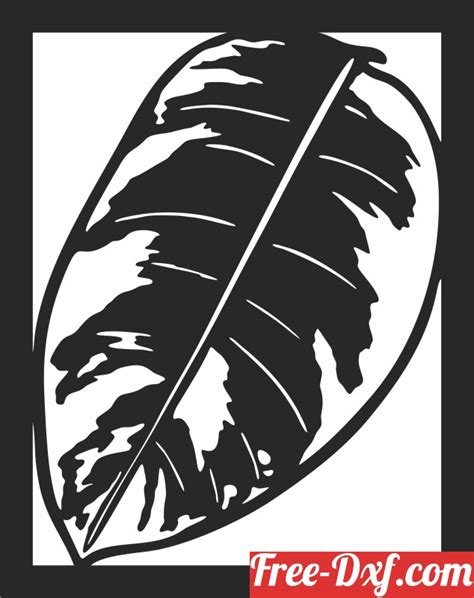 Download Leaf Wall Art Panel 4josa High Quality Free Dxf Files S