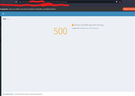 Error 500 Manage Domain · Issue 1112 · Powerdns Adminpowerdns Admin