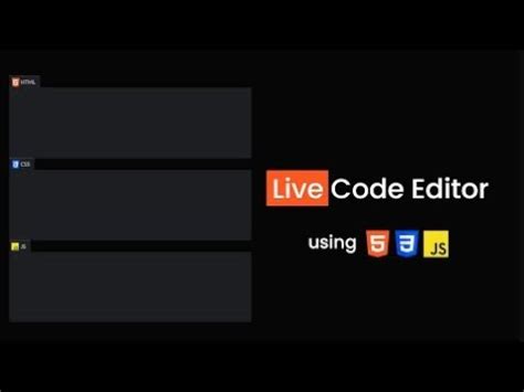 How To Make Live Code Editor Using HTML CSS And JavaScript | Online Code Editor | Bluebace - YouTube