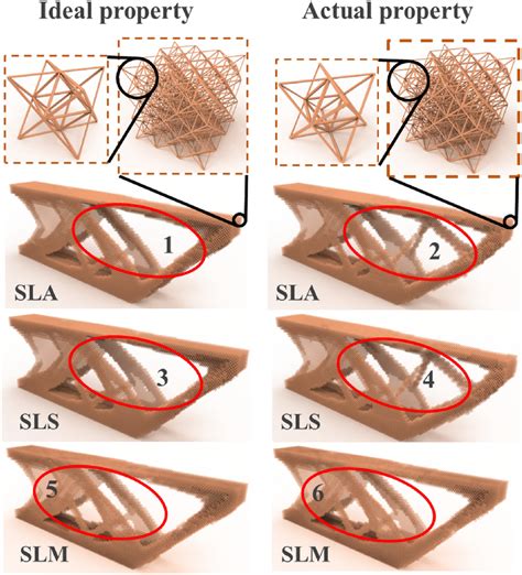 optimized structural topologies and compliance of fabricated