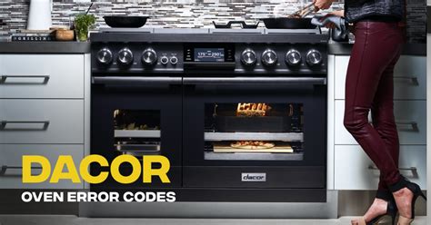 Dacor Oven Error Codes Dacor Appliance Support