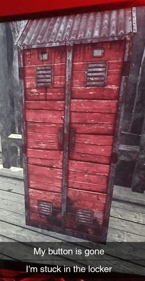 Help Im Trapped In A Locker My Button Disappeared And Now The Game