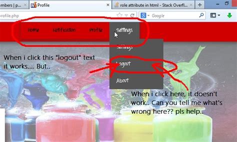 javascript when i click into text it works but when i click beside