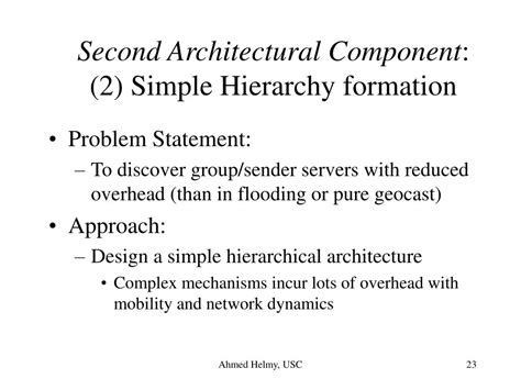Ppt Architectural Framework For Large Scale Multicast In Mobile Ad
