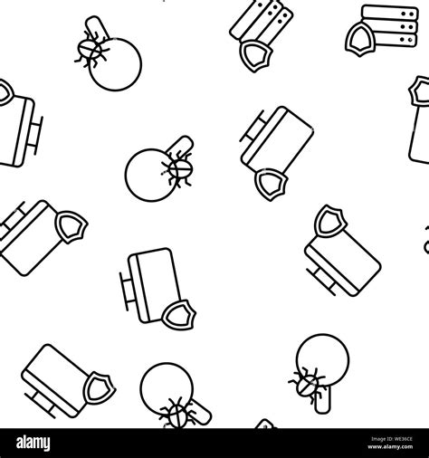 Cyber Security Vector Seamless Pattern Stock Vector Image And Art Alamy