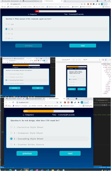 Github Dhirendrapratapsinghmcq Quiz Game A Progressive Web App Mcq Quiz Game Based On React