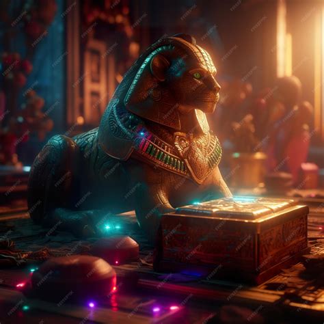 Premium Ai Image Sphinx Guarding Ai Generate