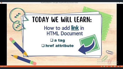 How To Add Links In Html Documentataghref Hindi Education Html5inhindi Webdesigning Youtube
