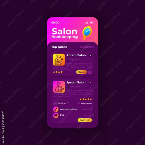 Counting Service Smartphone Interface Vector Template Mobile App Page