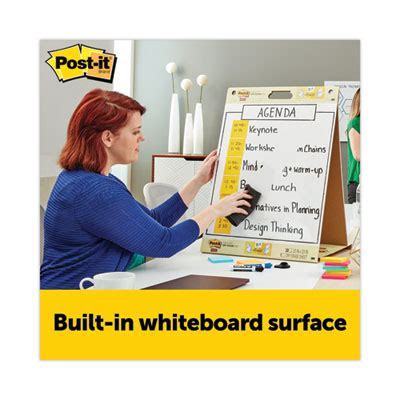 Pad Plus Tabletop Easel Pad With Self Stick Sheets And Dry Erase Board