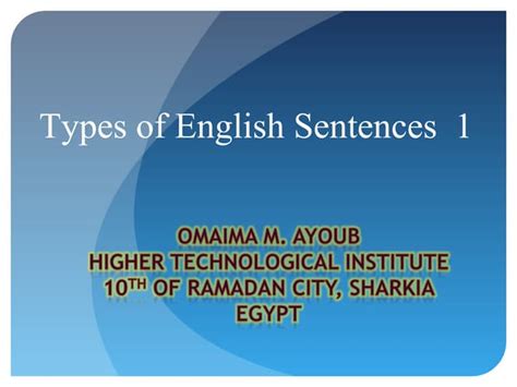 Sentence Classification