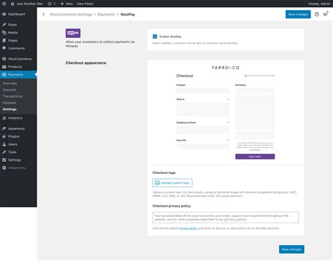 Woopay Checkout Appearance Preview Ui Refactor · Issue 6995 · Automatticwoocommerce Payments