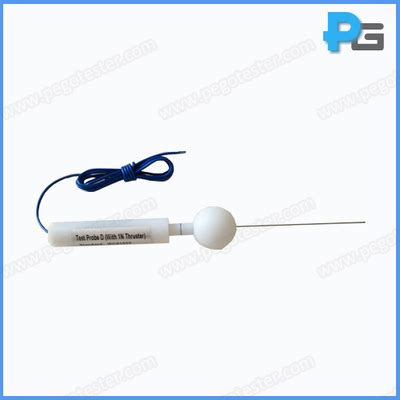 IEC61032 IEC60529 Test Probe D for IP4X testing Φ1 0 wire length 100 Pego Electronics