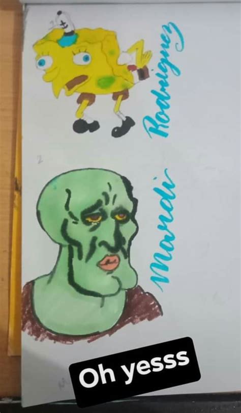 Some Spongebob Artwork Made By A Friend R Spongebob