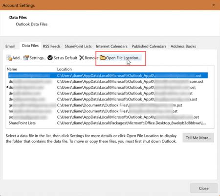 Where Is Outlook S PST File