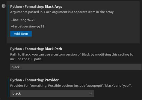 Black For Python Formatting