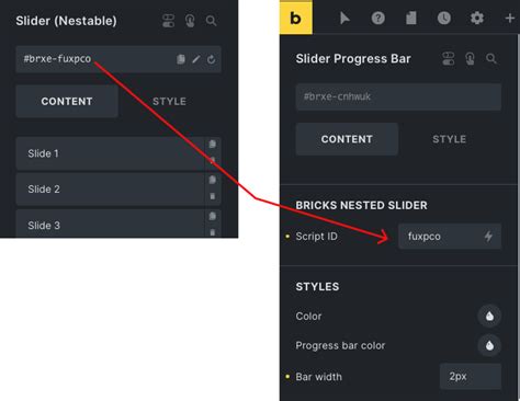 custom navigation buttons of the bricks slider bricksultimate