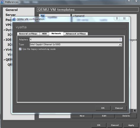 sandbox gns3 qemu vm vyattaのinterface追加