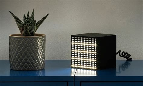 ikea symfonisk frekvens shelf speaker with led light presented