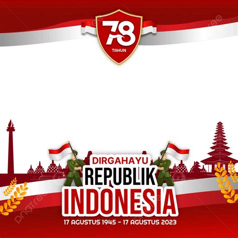 Hut Ri Ke 78 Diseño Oficial Dirgahayu Twibbonize De Plantilla De