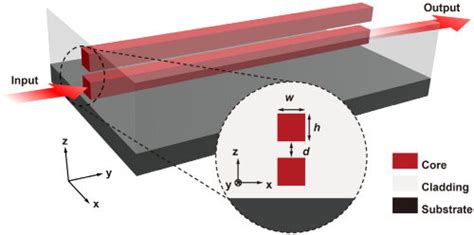 3d Schematic Diagram Of The Double Layer Polymer Optical Waveguide Download Scientific Diagram