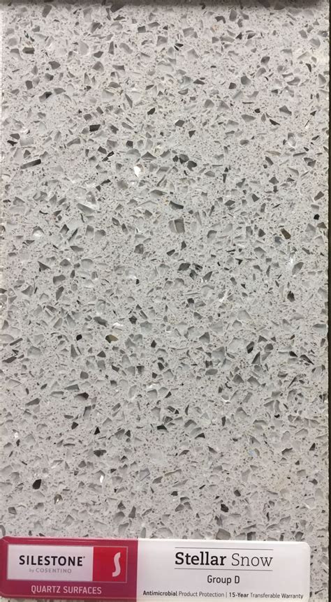 Silestone Stellar Snow Quartz Kitchen Countertop Sample