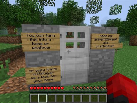 4 Button Redstone Lock World Save Minecraft Map