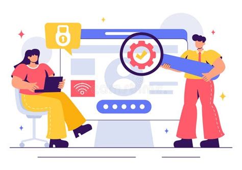 Ethical Hacking Illustration Featuring A Developer Practicing Hacking On A Web Application