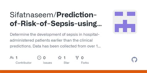 github sifatnaseem prediction of risk of sepsis using ml models on