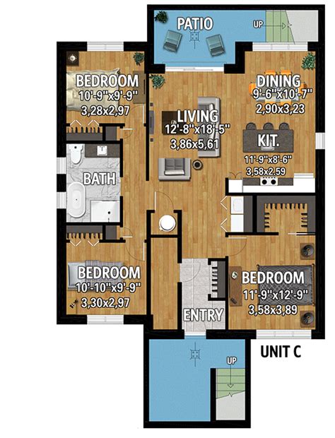 Plan 801081pm Transitional Farmhouse Inspired Triplex House Plan With