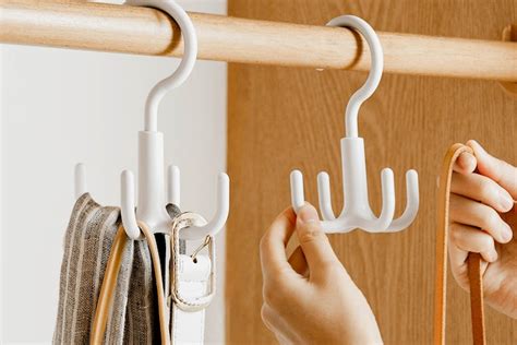 모던앳 360도 회전 가방 모자 행거 벨트 스카프 넥타이 걸이 위시버킷