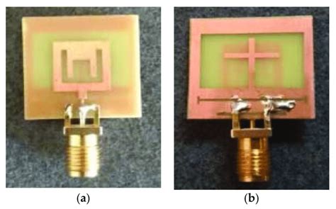 Photograph Of The Fabricated Nonflexible Fr4 Substrate Reconfigurable