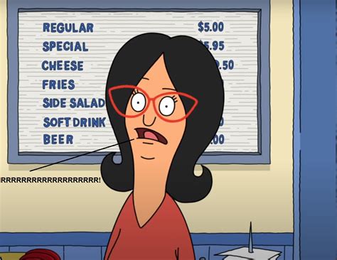 Linda Belcher Rolling Her Rs By Elkinsinboxinc On Deviantart