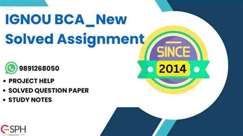 Ignou Bcanew Solved Assignment Ignou Solved Assignment