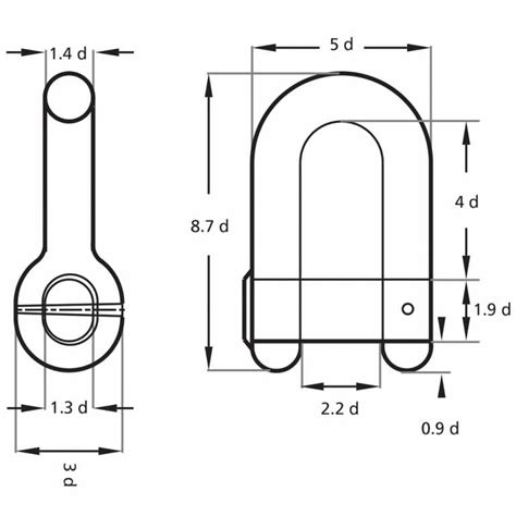 D Shackle Specifications Guide Dimensions Material And Safety Tips