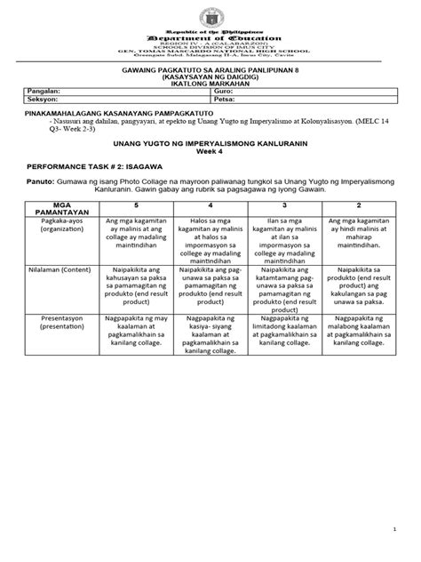 Performance Task 2 Pdf