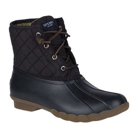 Sperry Womens Saltwater Duck Boot Waterproof Rubber Ankle Boots