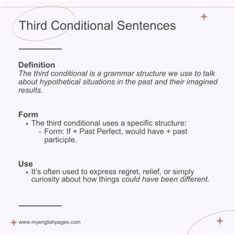 Third Conditional Sentences Explained How To Use Unreal Past Sentences