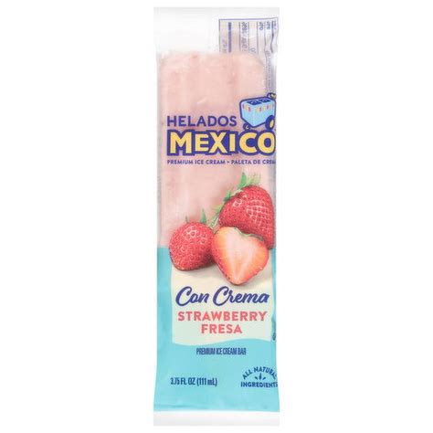 Helados Mexico Ice Cream Bar Premium Strawberry Smart And Final