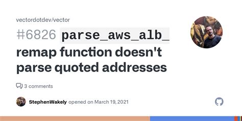 `parse aws alb log` remap function doesn t parse quoted addresses