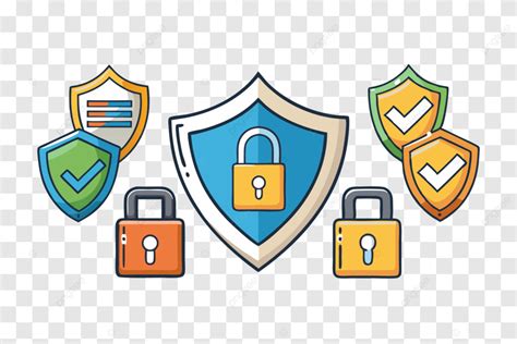 사이버 보안 암호화 보안 데이터 전송 개인 정보 보호 유지를 위한 방패 및 자물쇠 디자인 그림 보안 보호 방패 Png 일러스트 및 이미지 에 대한 무료 다운로드